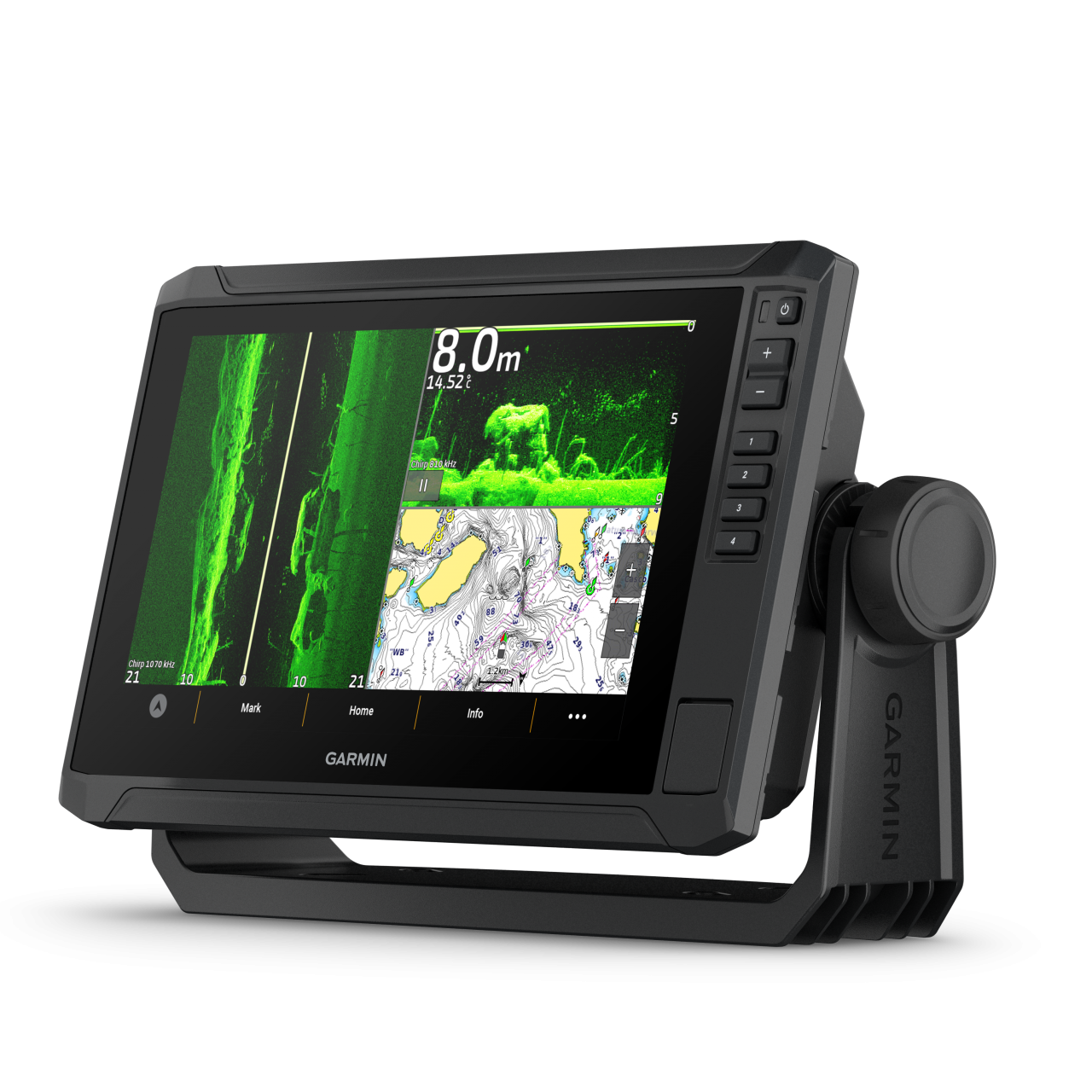 Garmin chartplotter Echomap UHD2 9 inch display